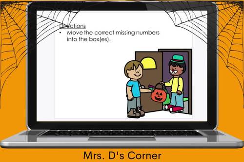 Halloween Missing Numbers Digital Activity | Distance Learning by Mrs ...