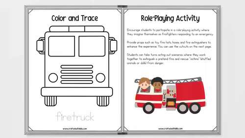 Community Helpers Week Plan Worksheet by Crafted with Bliss by Teacher Pia