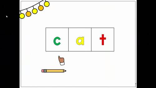 Fun Phonics CVC Words Segmenting and Blending Words Slideshow | TPT