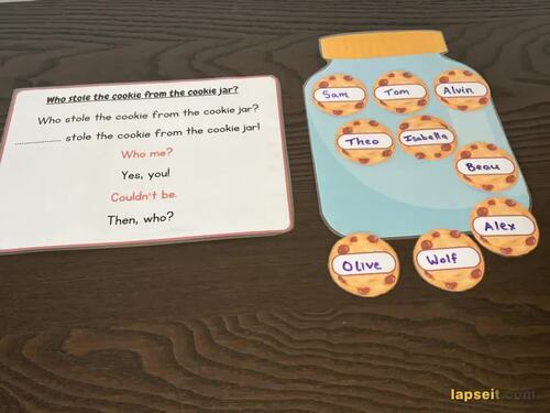 Who Stole the Cookie Circle Time Board, Nursery Rhymes Activity, EYFS