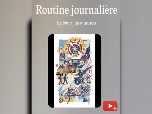 FRENCH SONG Grade 7 Unit 7: Ma routine journalière (& verbes pronominaux)