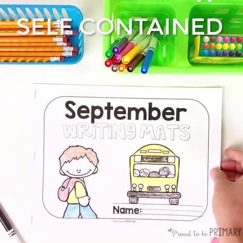 November Writing Prompts Practice Mats by Proud to be Primary | TpT