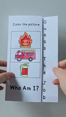 Guess the Job:Back to school:coloring pages:writing prompts:ESL worksheet