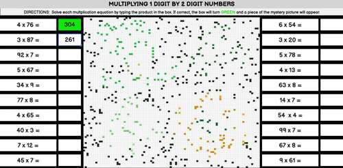 TWO PACK St. Patrick's Day Multiplying 1 by 2 Digit Numbers Digital ...