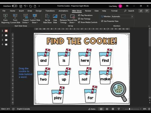 Pre-K Sight Words | Digital Hide & Seek - Find the Cookie by Play All Day