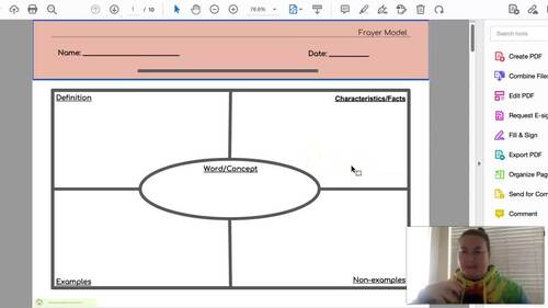 Graphic Organizers: Frayer Model - Vocabulary - Cornell Notes | TPT