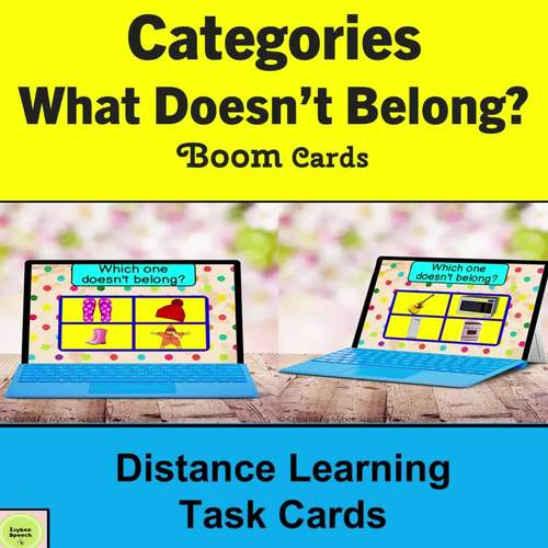 Category Inclusion Exclusion Digital Task Boom Cards by Ivybee Speech