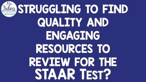 Fourth Grade Texas Math STAAR Test Prep Assessment Daily Quiz TEKS 4.10A