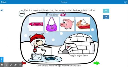 Boom™ Cards Polar Pals: Digital Articulation Activity for P, B, M