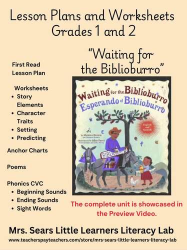 Waiting For the Biblioburro by Mrs. Sears Little Learners Literacy Lab