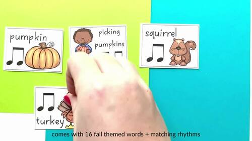 Fall Pumpkin Printable Rhythm Manipulatives + Composition Activity for ...