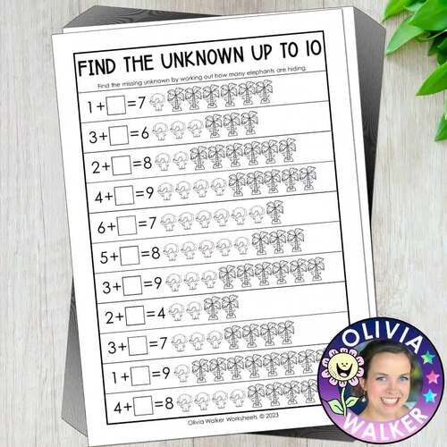 Missing Addends to Ten, Find the Missing Number Addition and Subtraction