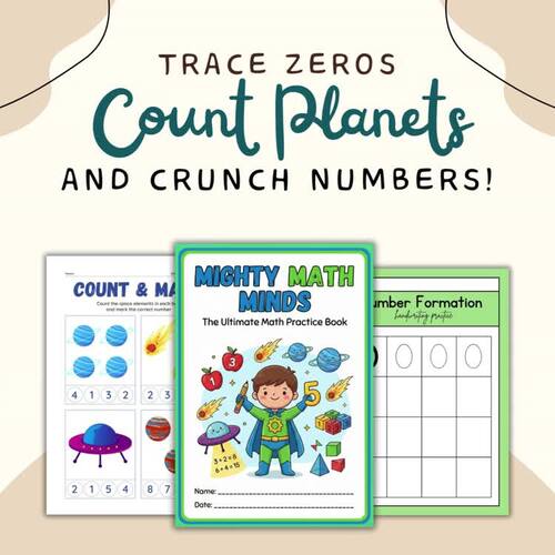 Mighty Math Minds Workbook: Number Tracing, Add, Subtract and more