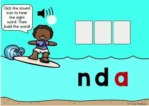 Fry 100 Sight Words BOOM CARDS™ Words 1-25 Digital Centers | TPT