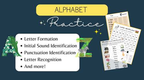 My Letter Book! Alphabet ABC Activities: Letter Formation & Sound Recog ...