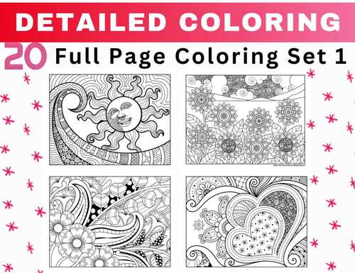 detailed printable coloring pages
