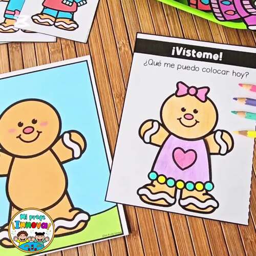 Spanish Gingerbread Man & House BUNDLE - Centers, Crafts, Worksheets ...