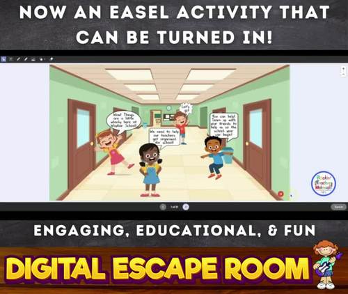 Back to School Team Building Logic Game Digital Escape Room for Upper ...