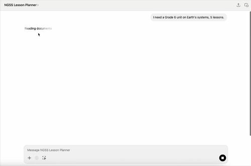 K–12 NGSS Lesson Planner | One-Click AI Tool for Any Science Topics & Units