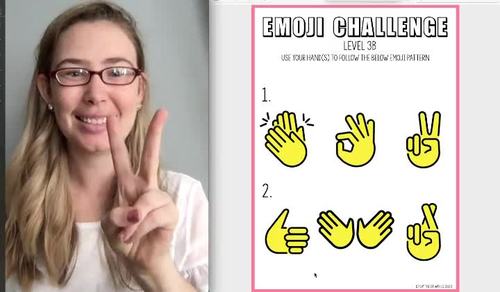 Occupational Therapy Fine Motor - Finger Dexterity Emoji Challenge OT ...