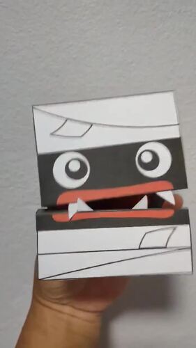Halloween Mummy Puppet Crafts Monster Hand Puppet Funny Activities by ...