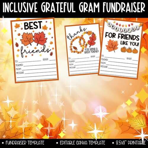 Thanksgiving Inclusive Fall Gratitude Bracelet Grams Fundraiser ...