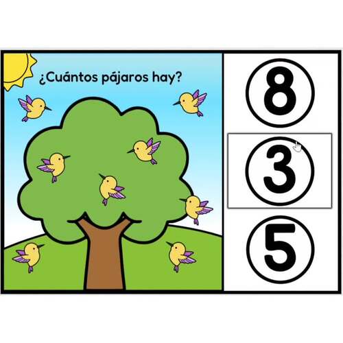 Spring Counting Boom Cards™ | Conteo de Primavera | Spanish Numbers 0 ...