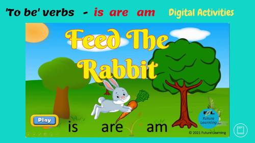 Verb to be am is are Interactive Game and Worksheets by ZaryLearns