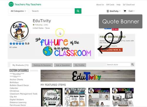 TpT Gif Banner Tutorial by EduTivity | TPT