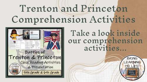 Battles of Trenton and Princeton Close Reading Comprehension | 5th–6th ...