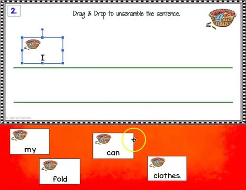 Sentence Scramble Building Sentences Writing Activity Google Slides ...