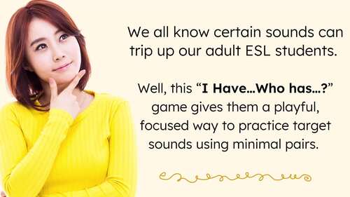 TH S Pronunciation for Adult ESL game: I Have... Who has...? by Rike ...
