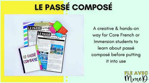 Passé Composé Flipbook - Avoir & Être auxiliaries - DR MRS VANDERTRAMP