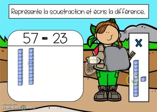 Addition et soustraction de nombres à 2 chiffres Boom Cards by Madame ...