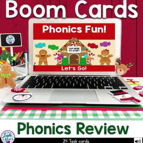 Boom Cards™ Gingerbread Phonics Review by Leigh's Library | TPT