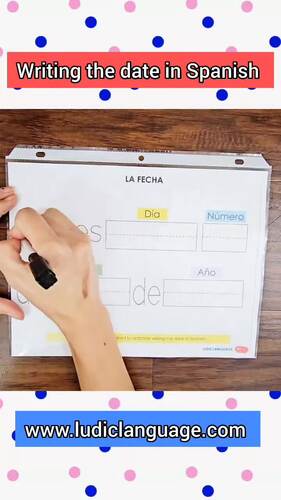 Date worksheet in Spanish by LudicLanguage | TPT