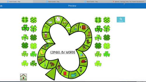 ST. PATRICK'S DAY BUNDLE, DIGITAL BOOM CARDS & SMASH MATS (SHAMROCK ...