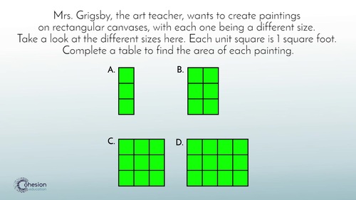 Solve Word Problems Involving Area by Cohesion Education | TPT