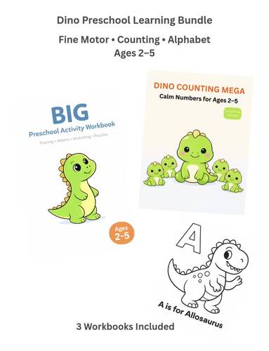 Dinosaur Learning MEGA Bundle | Alphabet, Counting & Fine Motor | Pre-K ...