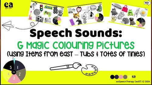 G Speech Sound No Prep Magic Colour Color Pictures Spinners PowerPoint ...