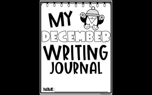 December Writing Journal by Elementary Littles | TPT