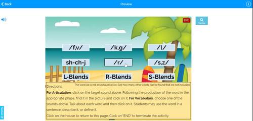 Beach Search and Find for Speech Therapy | Boom Cards by Old School Speech