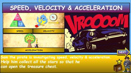 Speed, Velocity & Acceleration Powerpoint + Worksheet. Middle School ...