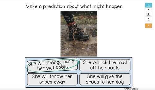 Making Predictions in Activities of Daily Living Speech Boom Cards™