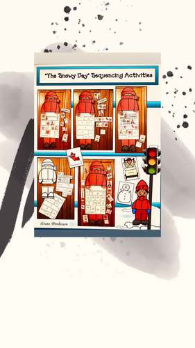 The Snowy Day Activities Sequencing & Retelling Craft by Teach With Me