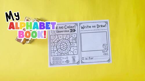 Letter of the Week Worksheets | My Letter O Book by Kids Burrow | TPT