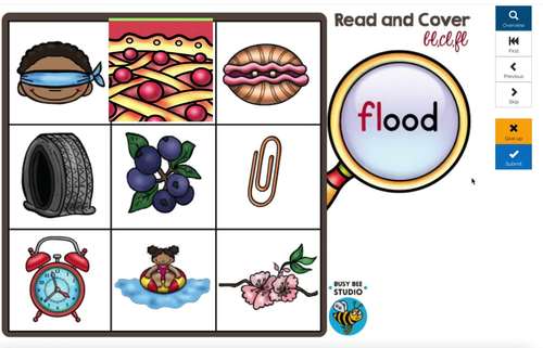 Blends L Boom Cards | Thanksgiving Games BL CL FL GL PL SL by Busy Bee ...