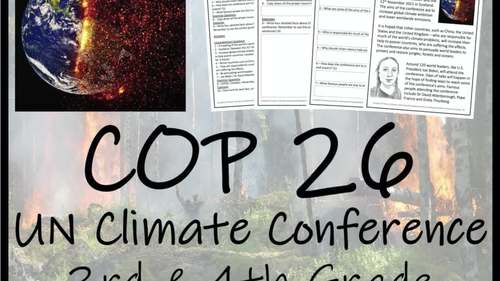COP 26 Climate Change Conference Close Reading Comprehension | 3rd ...
