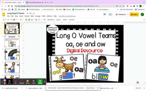Long Vowel O Team - oa, oe, ow - Google™ - Science of Reading | TPT