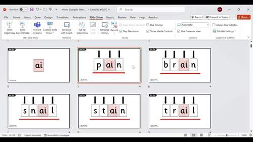 Decoding and Blending Phonics PowerPoint: Long Vowel Teams by The Daily ...
